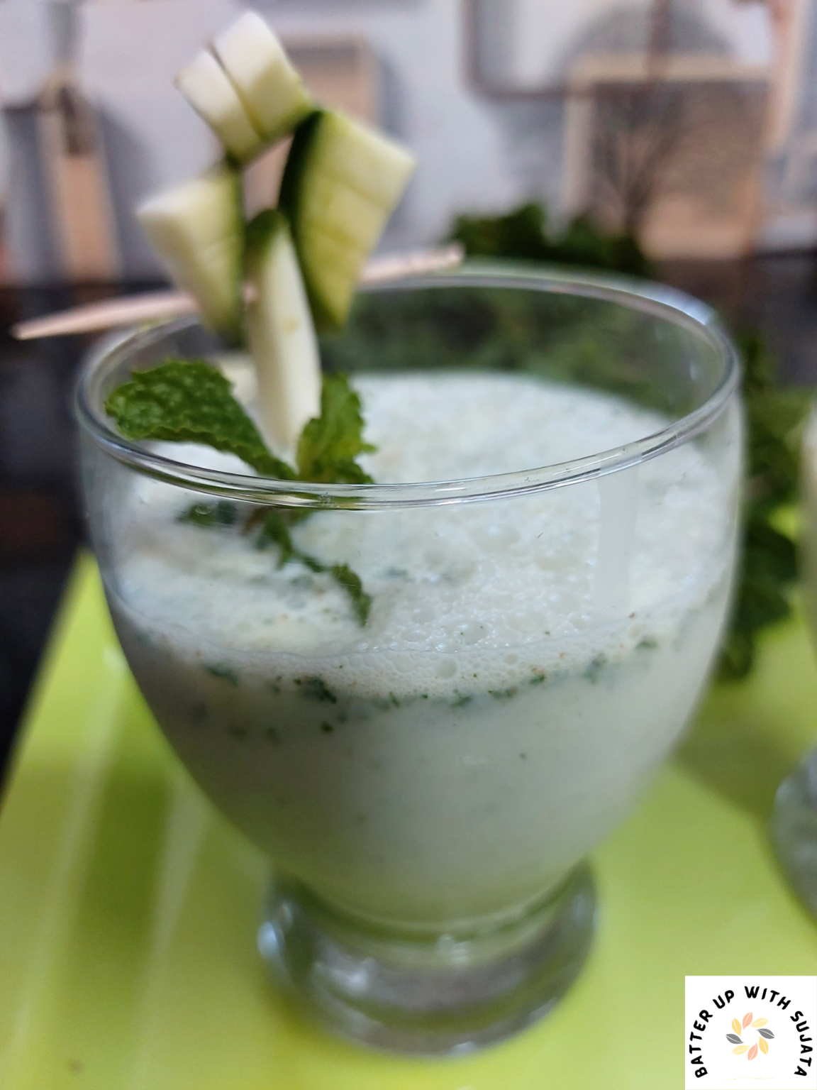 Raw/Green Mango Lassi - Batter Up With Sujata