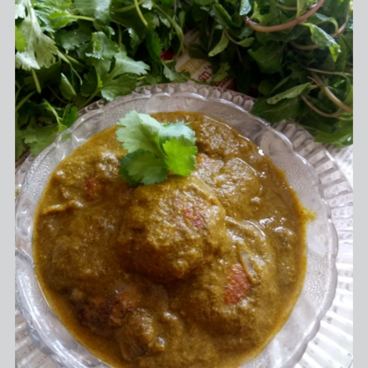 Mint Paneer Kofta Or Cottage Cheese Balls In Mint Gravy - Batter Up ...