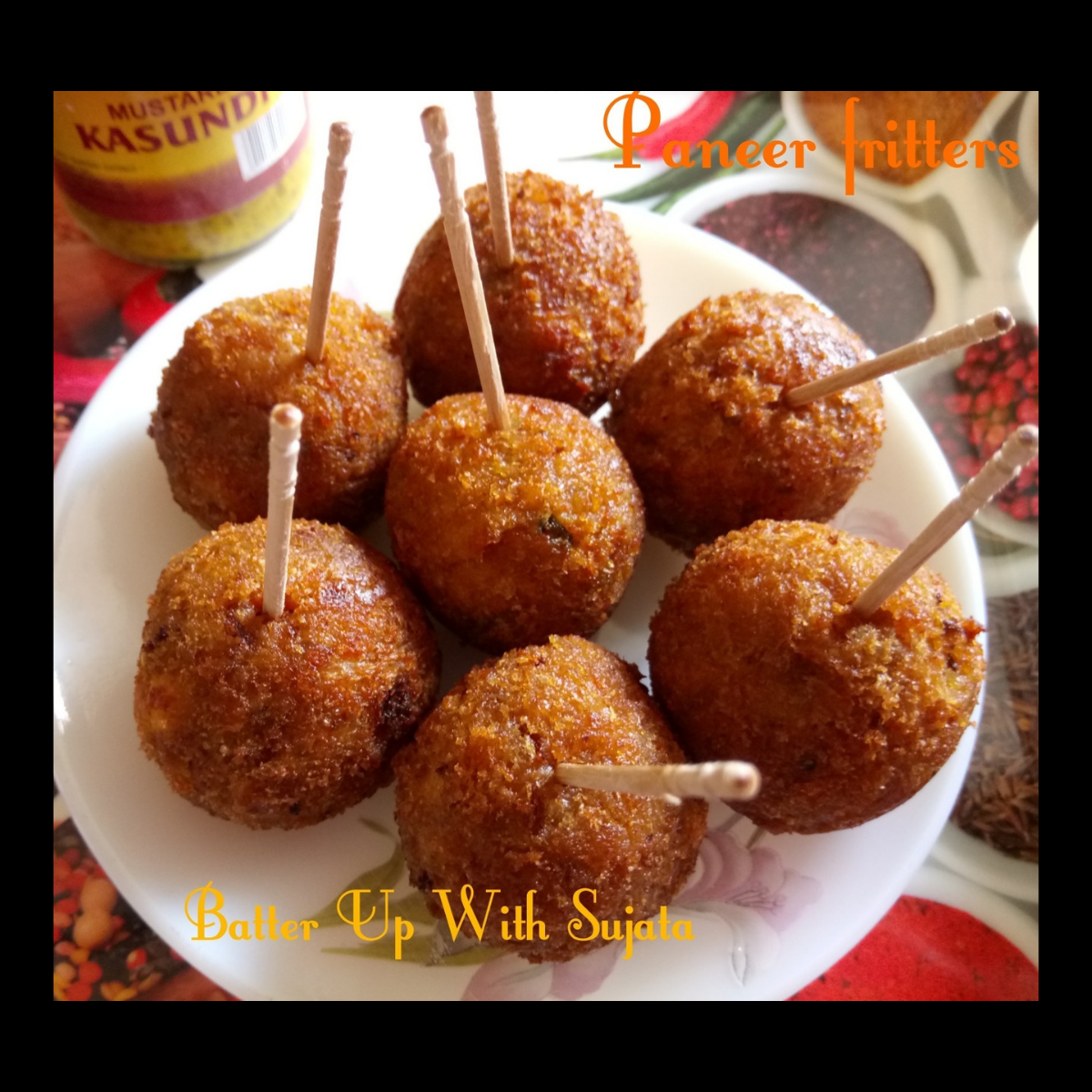Paneer Or Cottage Cheese Croquettes / Finger Food / Fritters - Batter ...