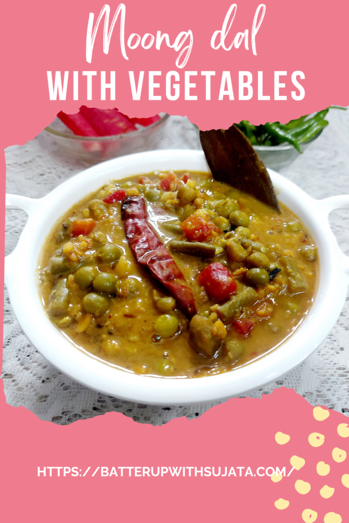 Roasted Moong Dal Or Yellow Lentil With Vegetables - Batter Up With Sujata