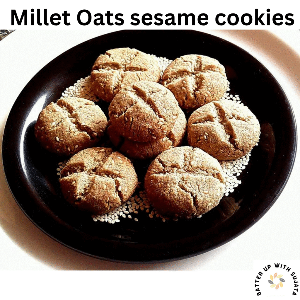 Gluten Free Pearl Millet Sesame Oats Cookies / Til Bajra Cookies ...
